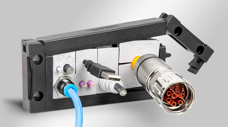 KEL-FA Split Multi Cable Transit Frames for Cables with Connectors, Tool-Less Assembly / IP54